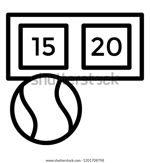 Soccer Points Scoreboard Display Stock Vector (Royalty Free) 1201708798 ...