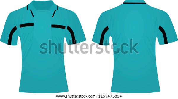 Soccer Referee Shirt Vector Illustration Stock Vector (Royalty Free ...