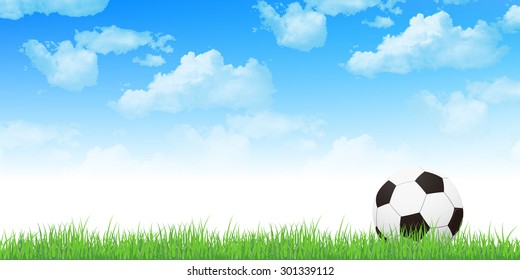 Soccer Sky Background Stock Vector (Royalty Free) 301339112 | Shutterstock