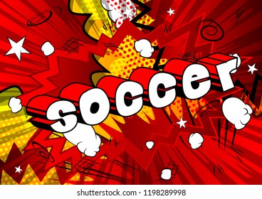 Soccer Vector Illustrated Comic Book Style Stock Vector (Royalty Free ...
