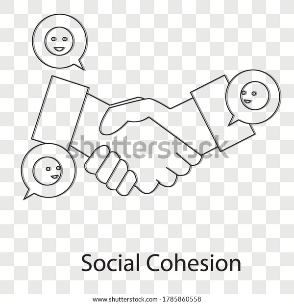 Social Cohesion Icon Concept Creative Idea Stock Vector (Royalty Free ...