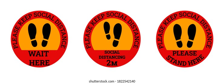 Warning Sign Sticker Reminding Importance Keeping Stock Vector (Royalty ... Warning Sign Sticker Reminding Importance Keeping Stock Vector (Royalty ...