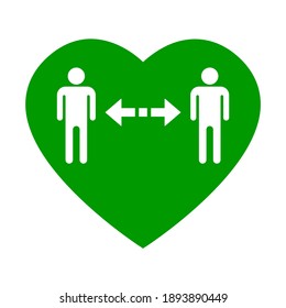 Social Distancing Keep Your Distance Sign Stock Vector (Royalty Free ...