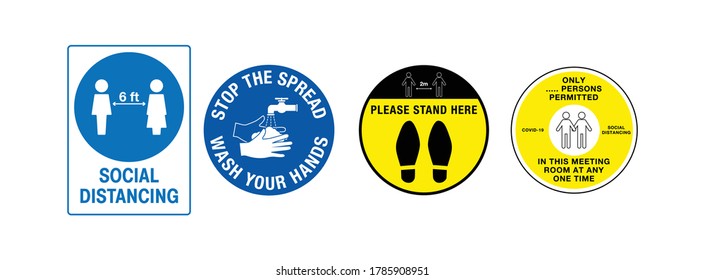 Warning Sign Sticker Reminding Importance Keeping Stock Vector (Royalty ... Warning Sign Sticker Reminding Importance Keeping Stock Vector (Royalty ...