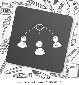 Social Link Doodle Stock Vector (Royalty Free) 459589531 | Shutterstock