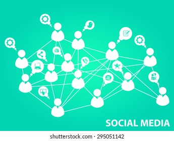Social Media Background Stock Vector (Royalty Free) 295051142 ...