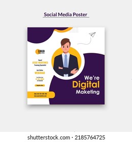 Social Media Creative Poster Template Design Stock Vector (Royalty Free ...