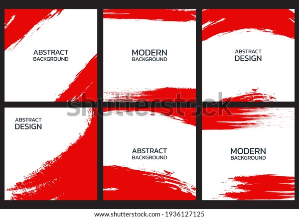 Social Media Frame Post Template Set Stock Vector (Royalty Free ...