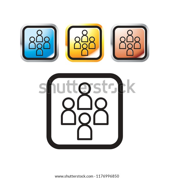 Social Media Icon People Vector Drawing Stock Vector (Royalty Free ...