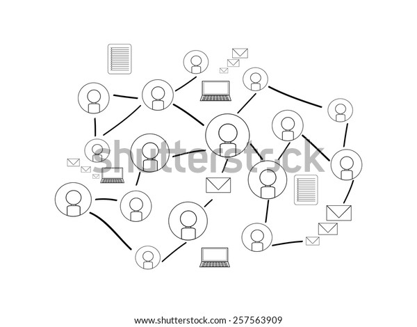 Social Media Network Illustration Vector Stock Vector (Royalty Free ...