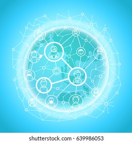 Social Media Network Vector Concept Abstract Stock Vector (Royalty Free ...