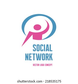 Social Media Network Vector Logo Template Stock Vector (Royalty Free ...