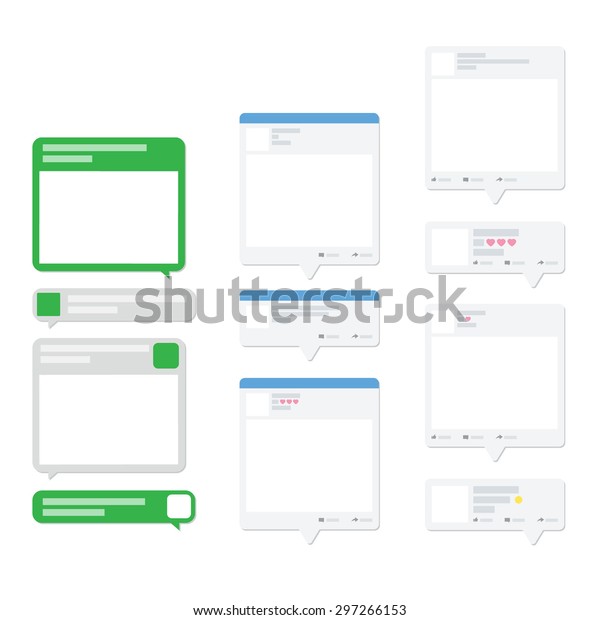 Social Media Post Pop Flat Style Stock Vector (Royalty Free) 297266153 ...