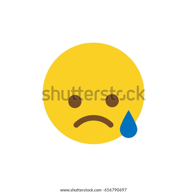 Social Media Sad Reaction Flat Design Stock Vector (Royalty Free ...
