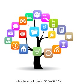 Social Media Icons Vector Background Infographic: เวกเตอร์สต็อก (ปลอด ...
