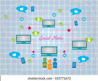 Social Media Group Acounts Templates Stock Vector (Royalty Free ...