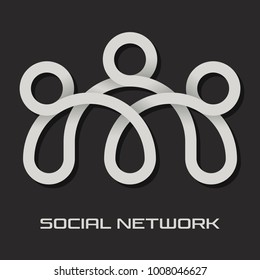 Social Network Bridge Logo Stock Vector (Royalty Free) 1008046627 ...