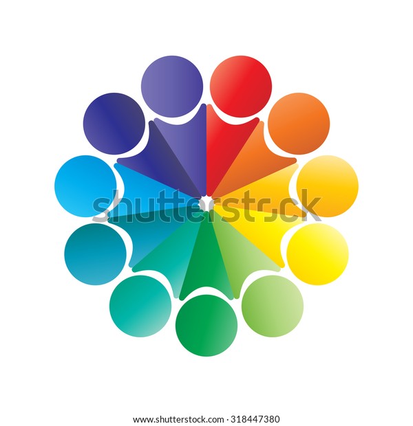 Social Network Logo Group Eleven People Stock Vector (Royalty Free ...