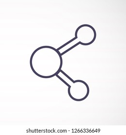Social Network Single Icon Stock Vector (Royalty Free) 1266336649 ...