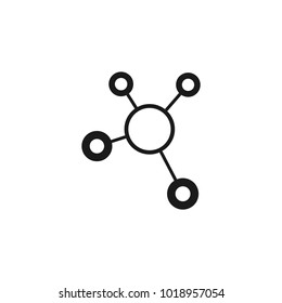 Social Network Single Icon Global Technology Stock Vector (Royalty Free ...