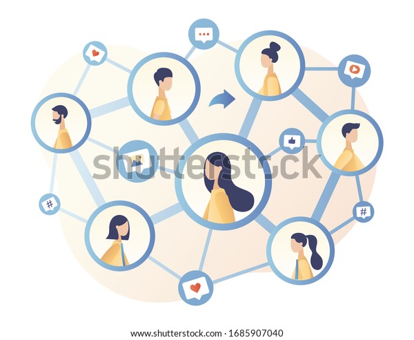 Social Networking Social Media Share Concept Stock Vector (Royalty Free ...