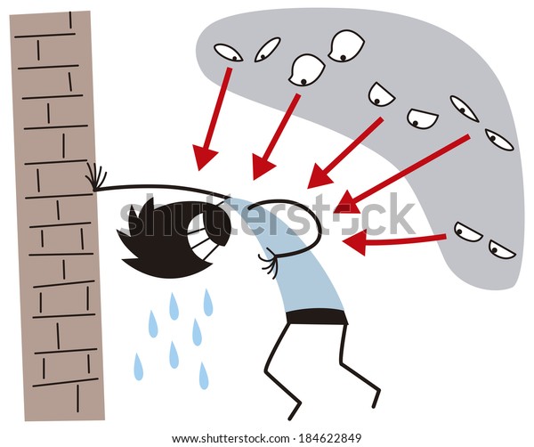 Social Phobia Stock Vector (Royalty Free) 184622849 Social Phobia Stock Vector (Royalty Free) 184622849