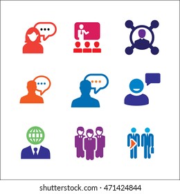 Social Set On White Background Stock Vector (Royalty Free) 471424844 ...