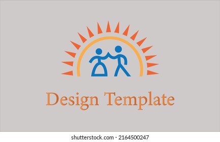 Social Sun Vector Monogram Logo Template Stock Vector (Royalty Free ...