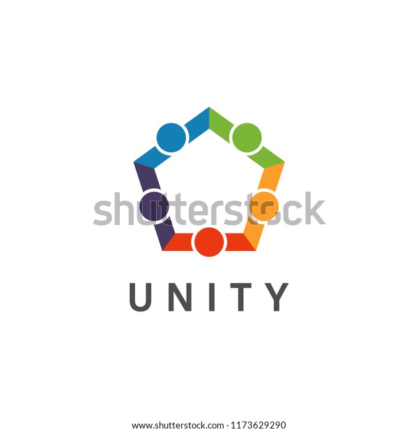 Social Unity Logo Design Concept Community Stock Vector (Royalty Free ...