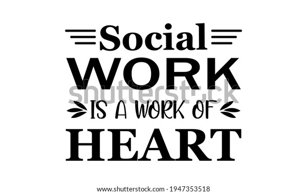 Social Work Work Heart Vector Clip Stock Vector (Royalty Free ...
