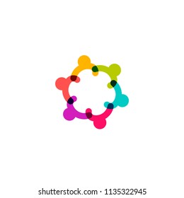 Vector Community Logo Icons People Circle Stock Vector (Royalty Free ...