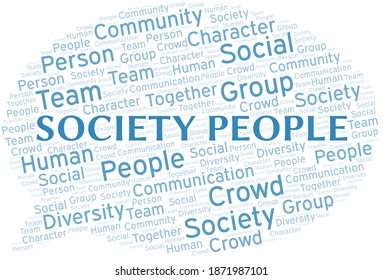 Society People Word Cloud Create Text Stock Vector (Royalty Free ...