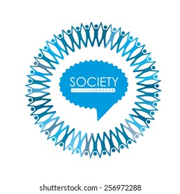 Society Vector Illustration Stock Vector (Royalty Free) 256972288 ...