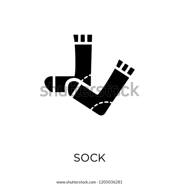 Sock Icon Sock Symbol Design Clothes Stock Vector (Royalty Free ...