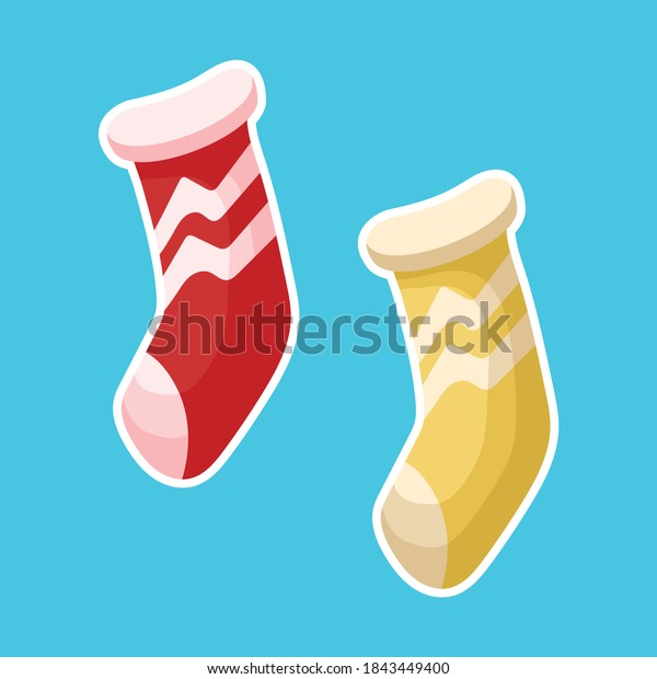 Socks Cartoon Vector Clipart Graphic Stock Vector (Royalty Free ...