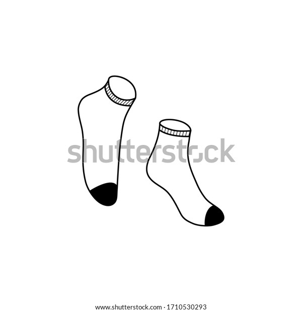 Socks Icon Vector Illustration Socks Symbol: เวกเตอร์สต็อก (ปลอดค่า ...
