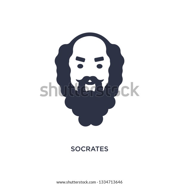 Socrates Icon Simple Element Illustration Greece Stock Vector (Royalty ...