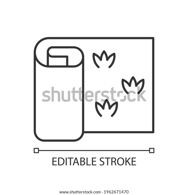 Sod Rolls Linear Icon Lawns Sports Stock Vector (Royalty Free ...