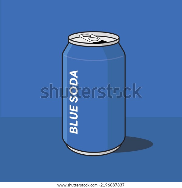 Soda Can Blue Soda Cola Coke Stock Vector (Royalty Free) 2196087837 ...