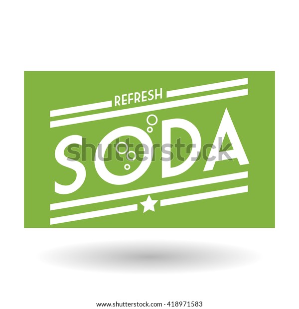 Soda Design Drink Concept White Background Stock Vector (Royalty Free ...