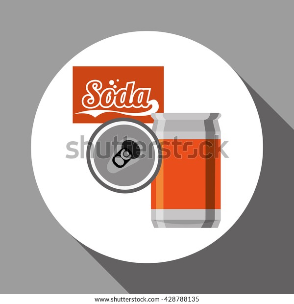 Soda Design Drink Concept White Background Stock Vector (Royalty Free ...