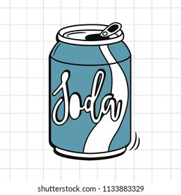 Soda Drawing Hand Drawn Illustrations 스톡 벡터(로열티 프리) 1133883329 ...