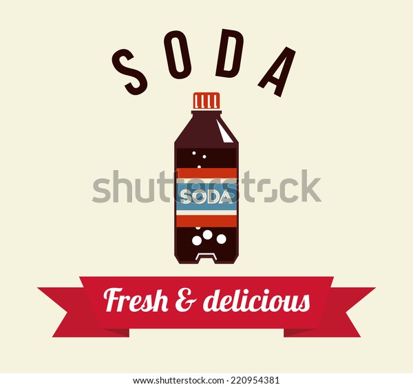 Soda Graphic Design Vector Illustration Stock Vector (Royalty Free ...