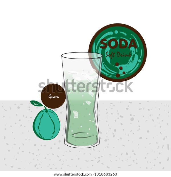Soda Soft Drink Fruit Graphic Cup Stock Vector (Royalty Free ...