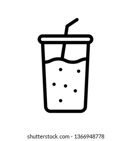 Soda Vector Illustration Beverage Line Design Stock Vector (Royalty ...