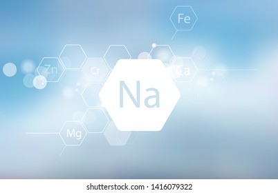 Sodium Minerals Human Health Structural Schematic Stock Vector (Royalty ...