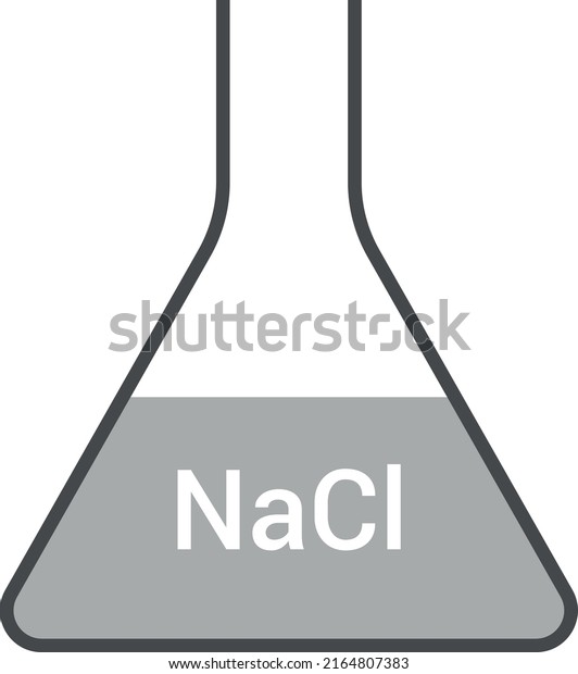 solución de cloruro sódico (NaCl) en: vector de stock (libre de ...