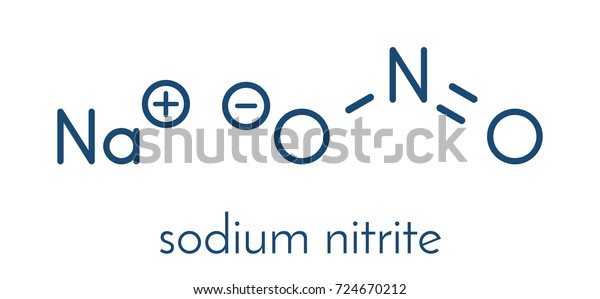Sodium Nitrite Chemical Structure Nitrite Salts Stock Vector (Royalty ...
