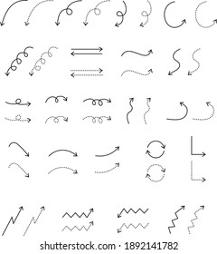 Soft Arrows Symbol Cute Arrows Symbol Stock Vector (Royalty Free ...