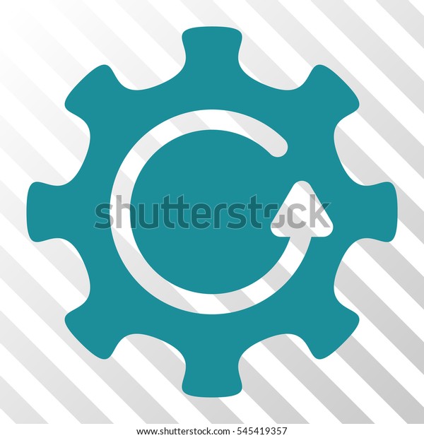 Soft Blue Cog Rotation Direction Interface Stock Vector (Royalty Free ...